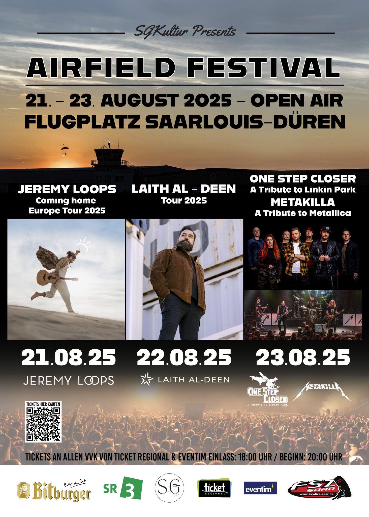 AIRFIELD FESTIVAL 2025 auf dem Flugplatz in Saarlouis - Saar-Regional.de